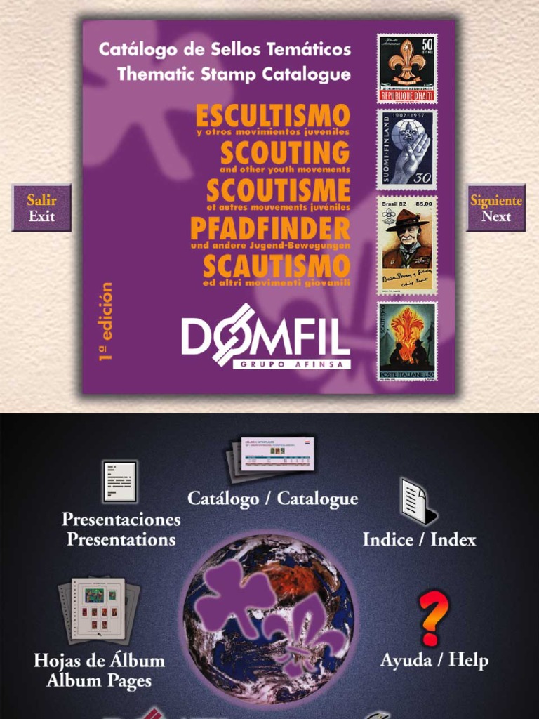 Domfil Scouting Stamp Catalogue 2000 PDF | PDF | Exploración | Movimientos juveniles