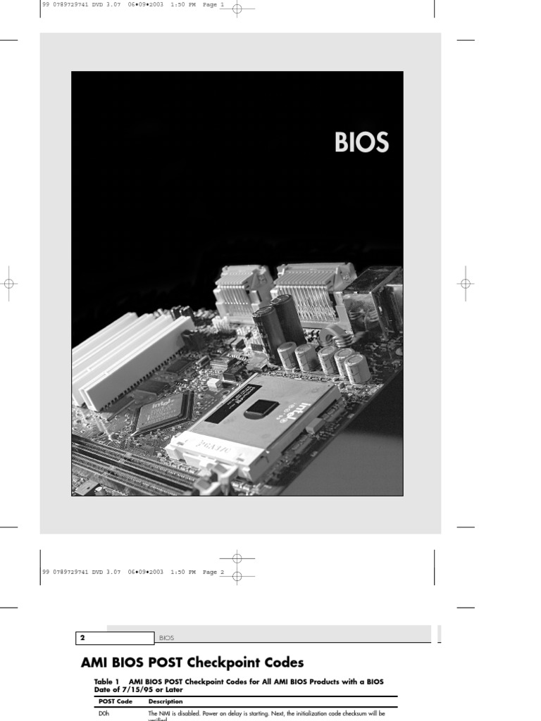 Phoenix BIOS Beep and Error Codes | PDF | Bios | Booting