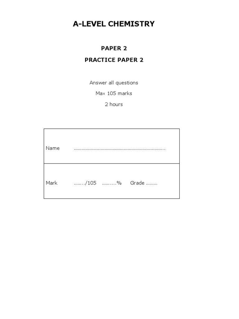 A-Level Paper 2 pp2 | PDF | Polymerization | Chemical Reactions