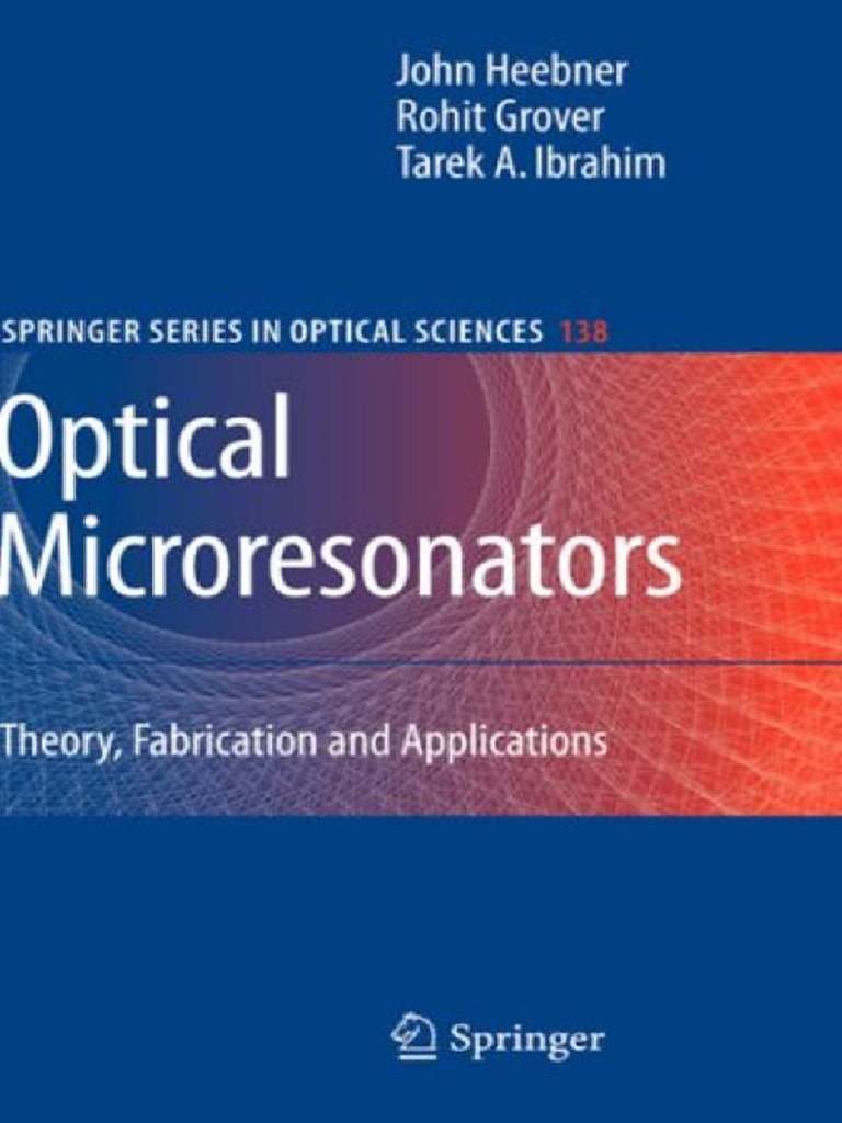 Optical Microresonators Theory PDF | Nonlinear Optics | Photonics