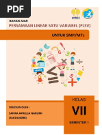 Modul Ajar Persamaan Linear Satu Variabel | PDF