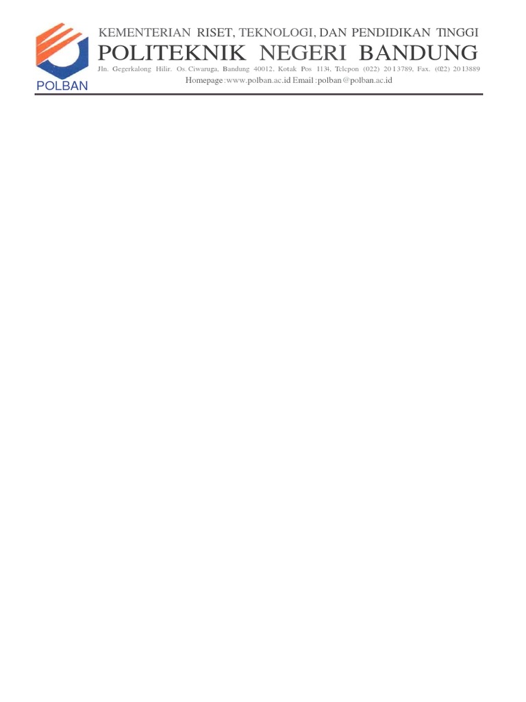 Alamat dan Informasi Polban | PDF