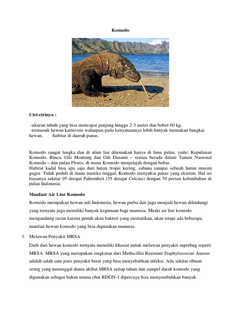 Komodo | PDF | Sains & Matematika