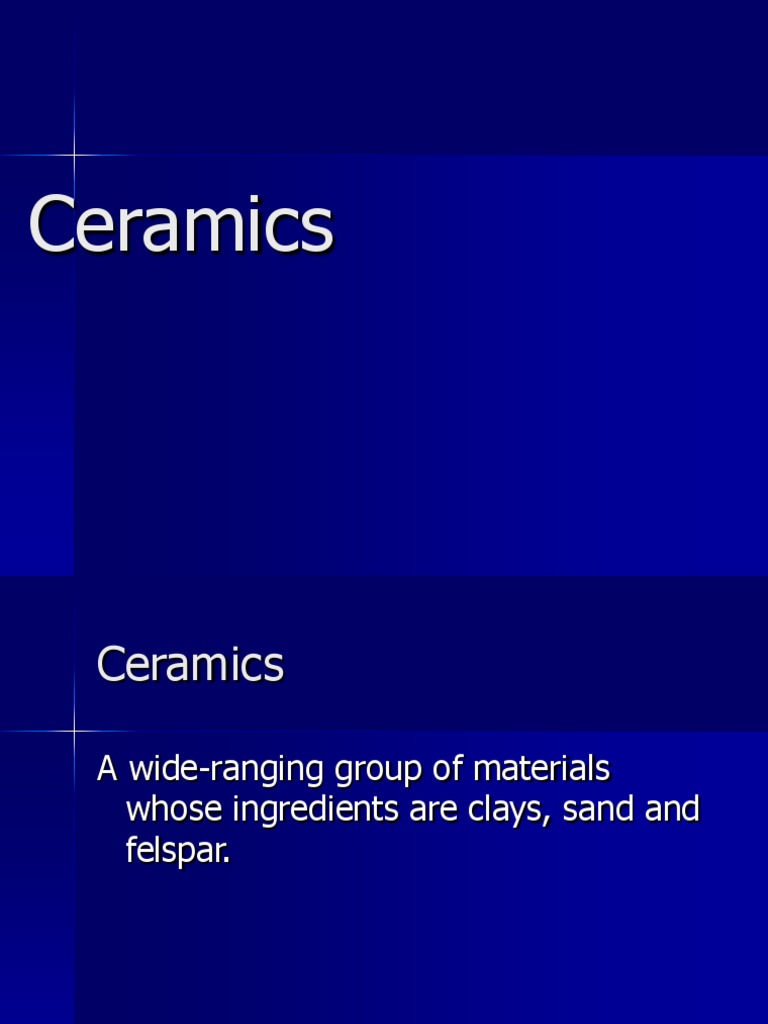 Ceramics | PDF | Glasses | Ceramics