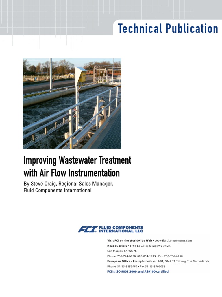 Optimizing Wastewater Aeration Flow | PDF | Flow Measurement | Sewage ...