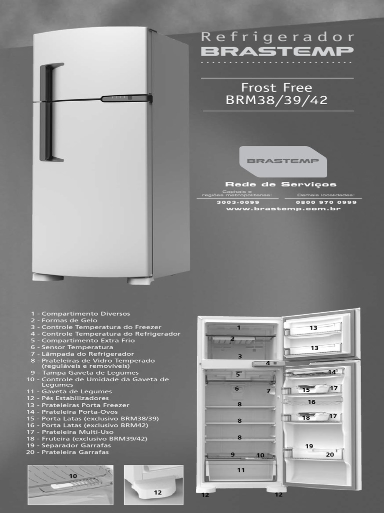 Manual Brastemp Brm 38 39 42 11529890 Pdf Pdf Geladeira