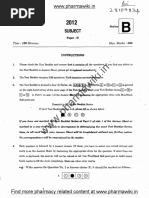 DMER Pharmacy Question Paper | PDF | Collation | Graphemes