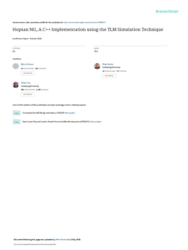 HopsanNG TLM Implementation PDF | PDF | Class (Computer Programming ...