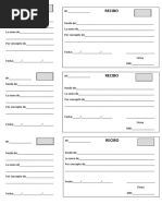 Recibo de Entrega de Cheque Modelo | PDF