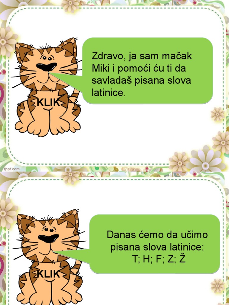 Pisana Slova Latinice | PDF