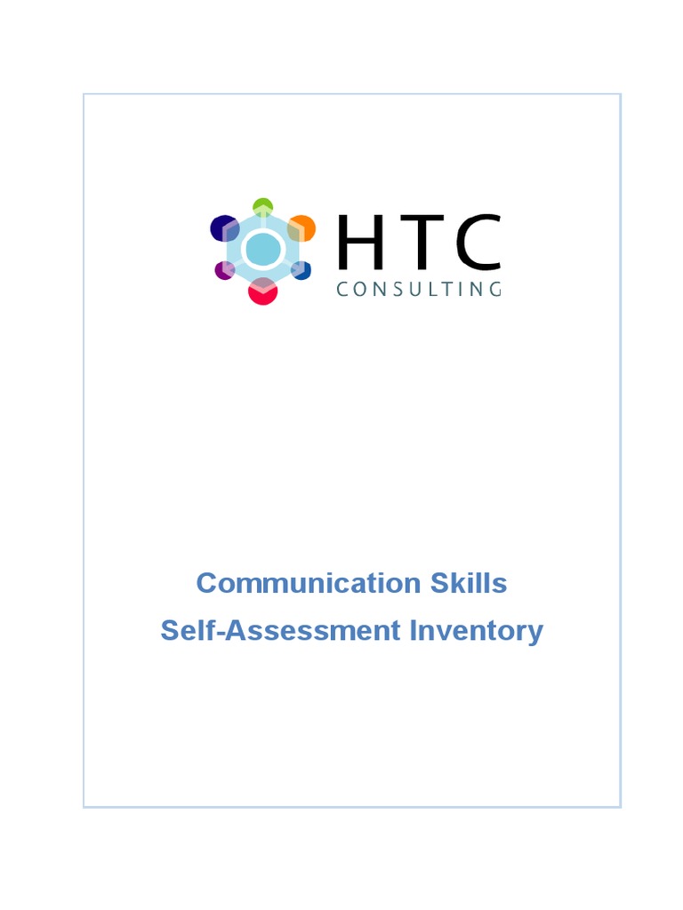 Communication Skills Self-Assessment | PDF | Conversation | Cognitive ...