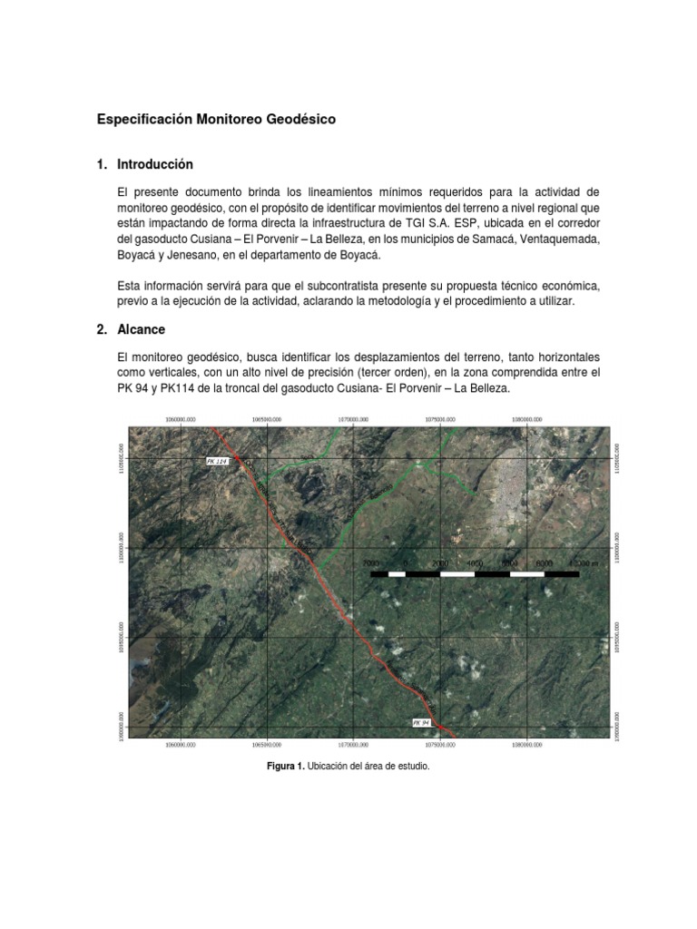 Especificación Monitoreo Geodésico V0 3er Orden | PDF | Sistema de ...