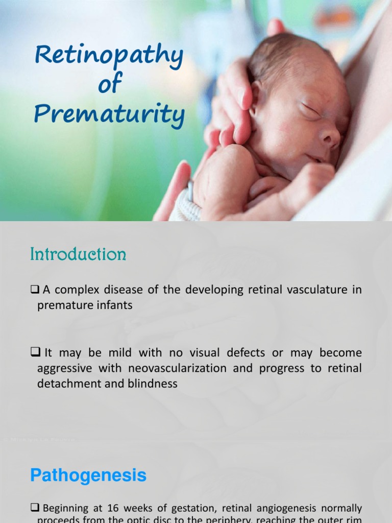 Retinopathy of Prematurity Overview | PDF | Retina | Medical Specialties