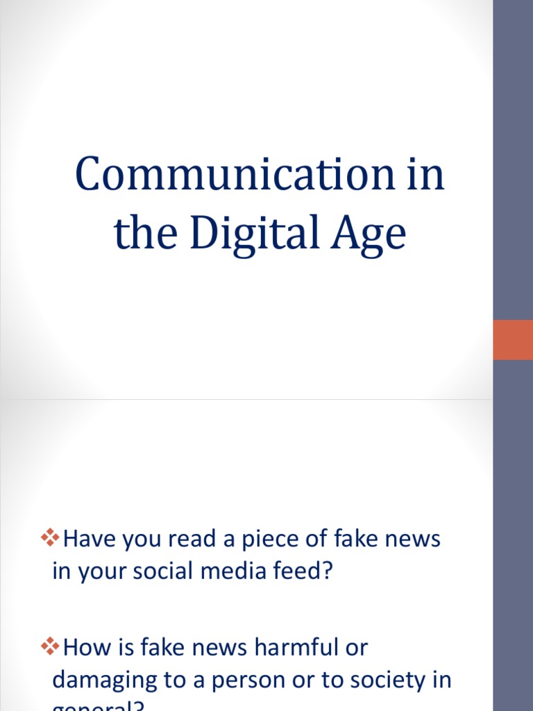 Communication in The Digital Age | PDF | Social Science