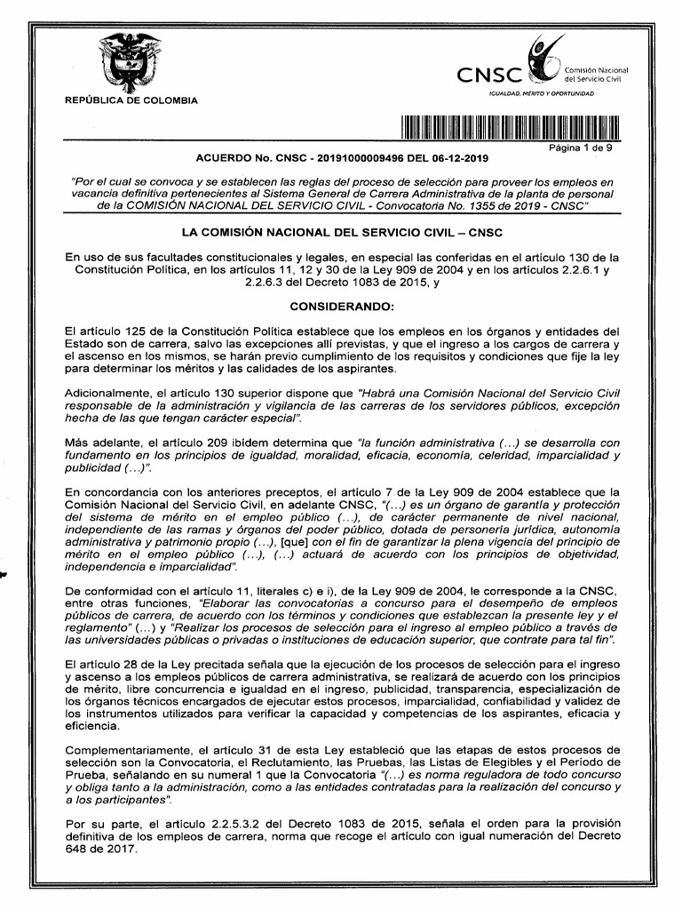 CNSC PDF | PDF | Administración Pública | Adopción