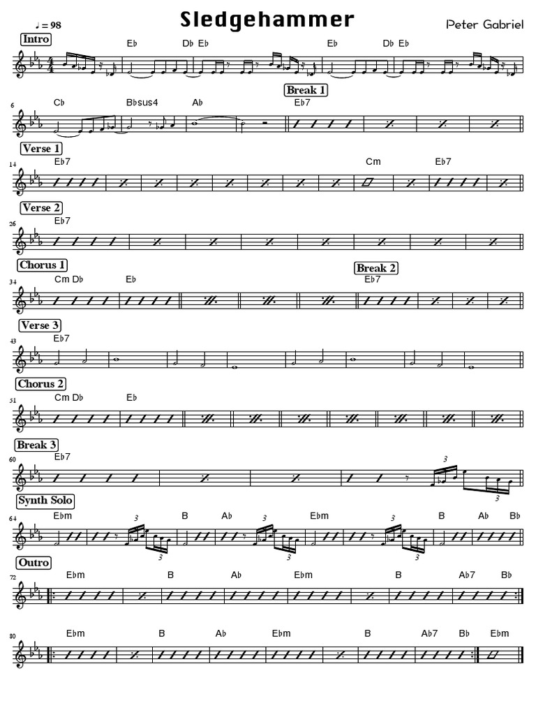 Sledgehammer | PDF | Song Structure | Songs