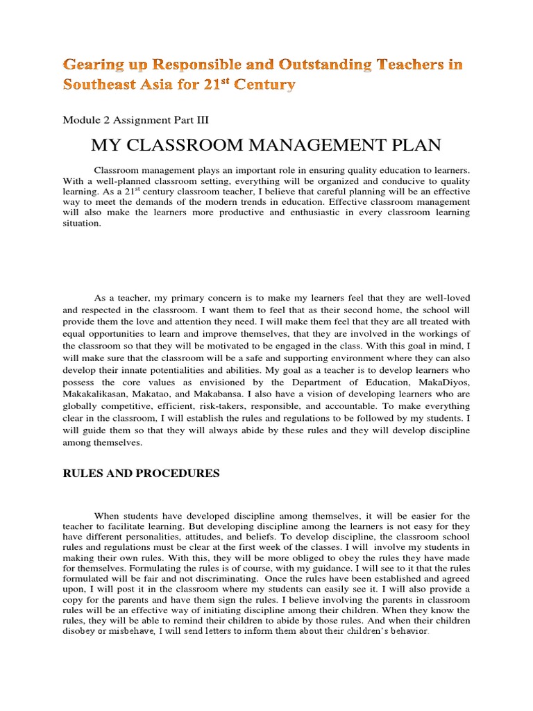 Developing a Nurturing and Engaging Classroom Environment: A Teacher's ...