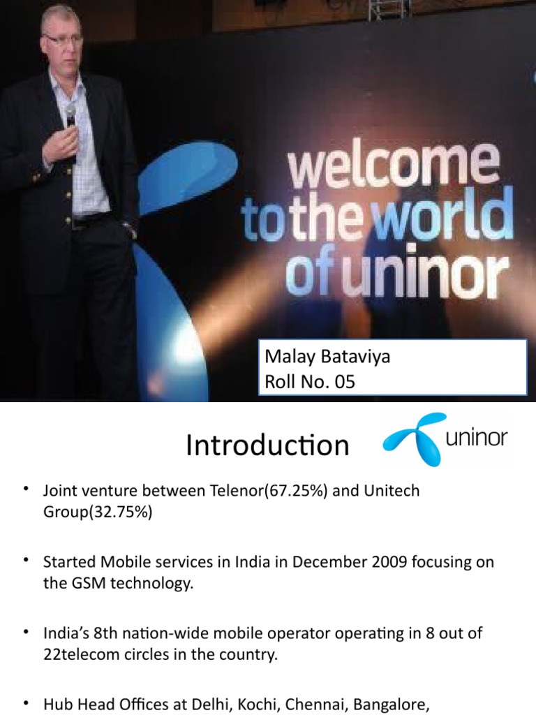 Uninor Presentation | PDF | Pricing | Marketing