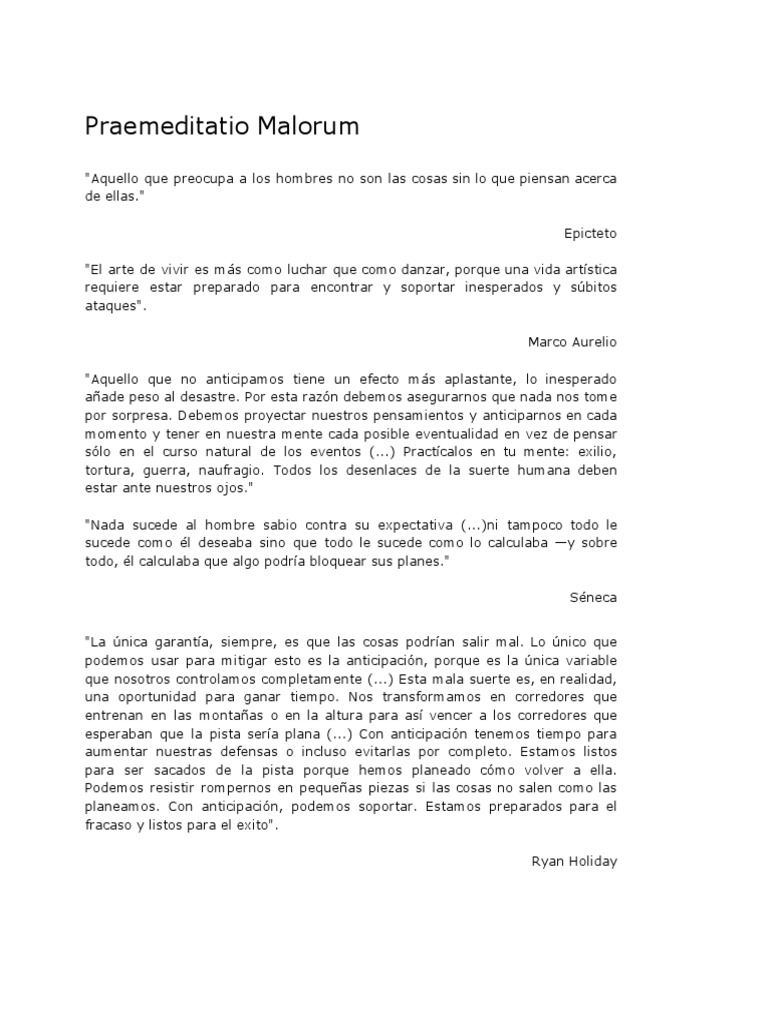 Premeditacion | PDF