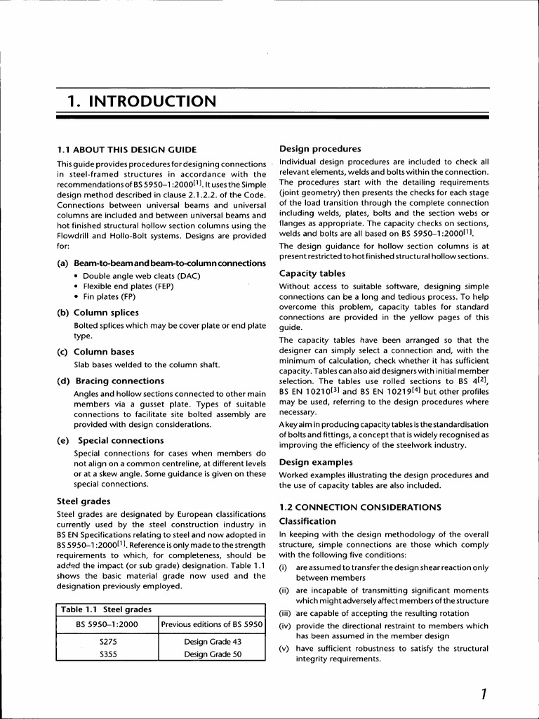 Joints in Steel Construction - Simple Connections - Part 01 PDF | PDF ...