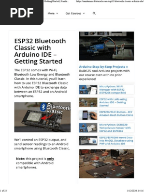 Tutorial Esp32 Bluetooth Classic How To Get Started With Esp32