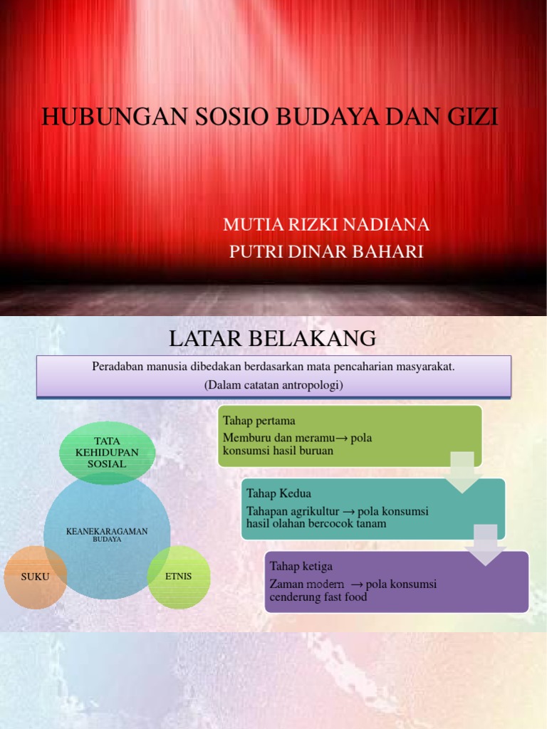 Hubungan Sosio Budaya Dan Gizi | PDF