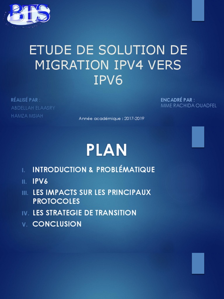 MIGRATION IPv4 Vers IPv6 | PDF | I Pv6 | Standards de réseaux