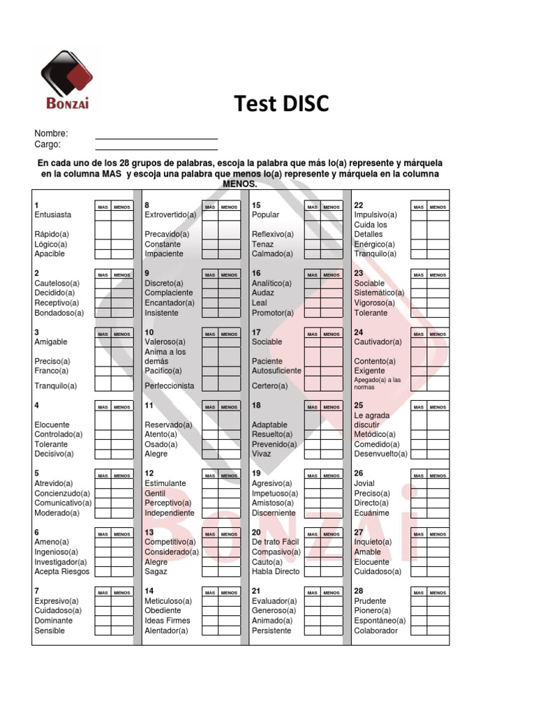 Test DISC | PDF