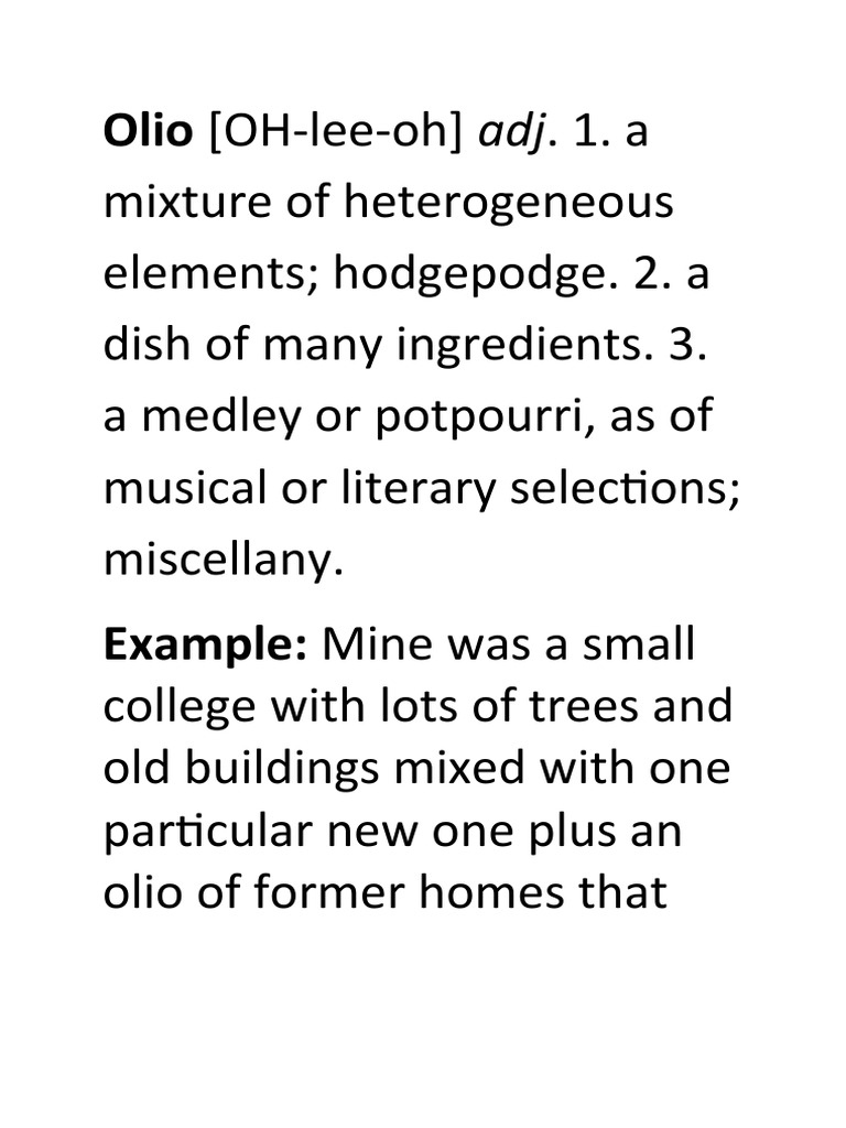 Olio | PDF