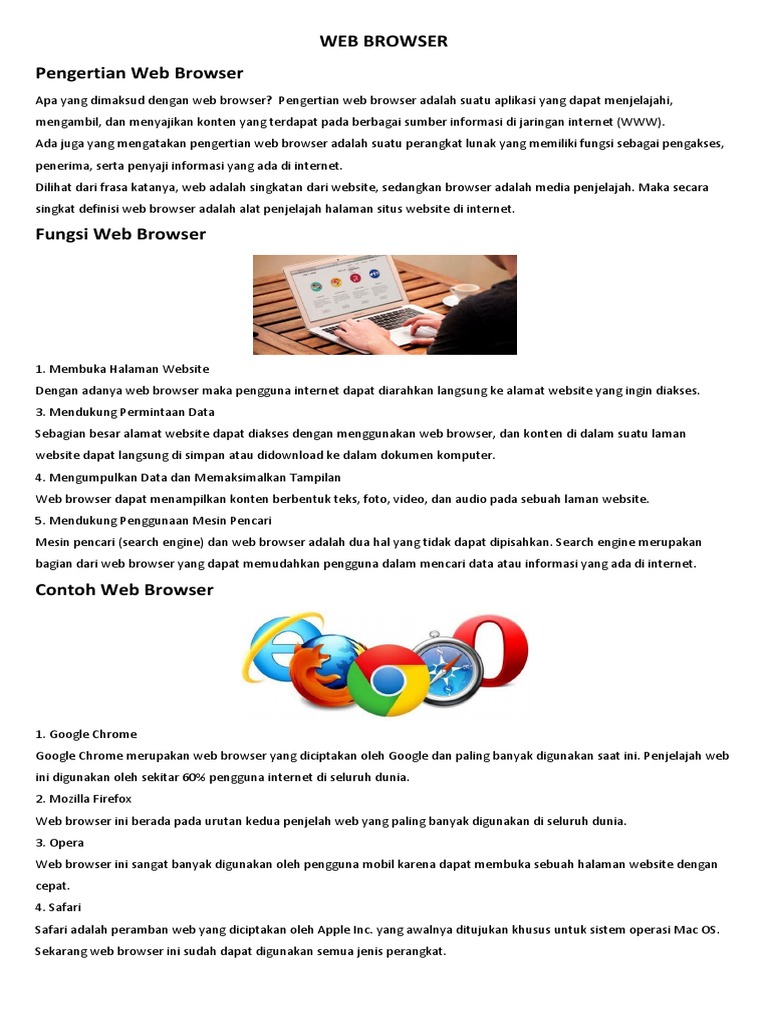 Pengertian Web Browser | PDF