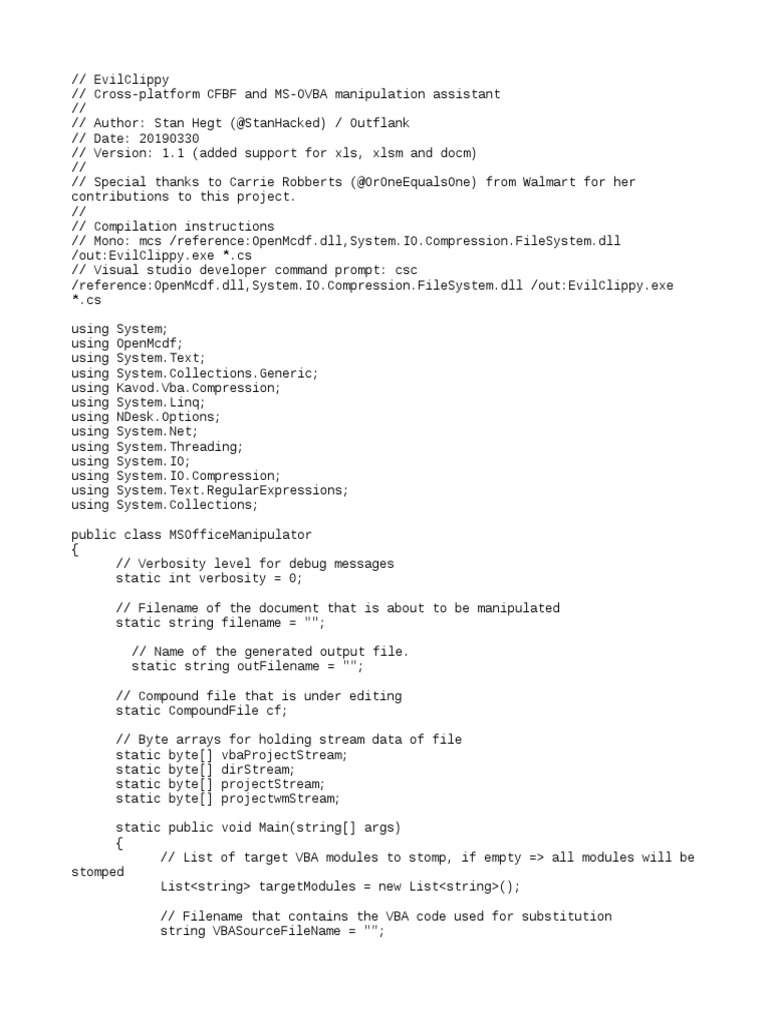 Evilclippy | PDF | Text File | Integer (Computer Science)