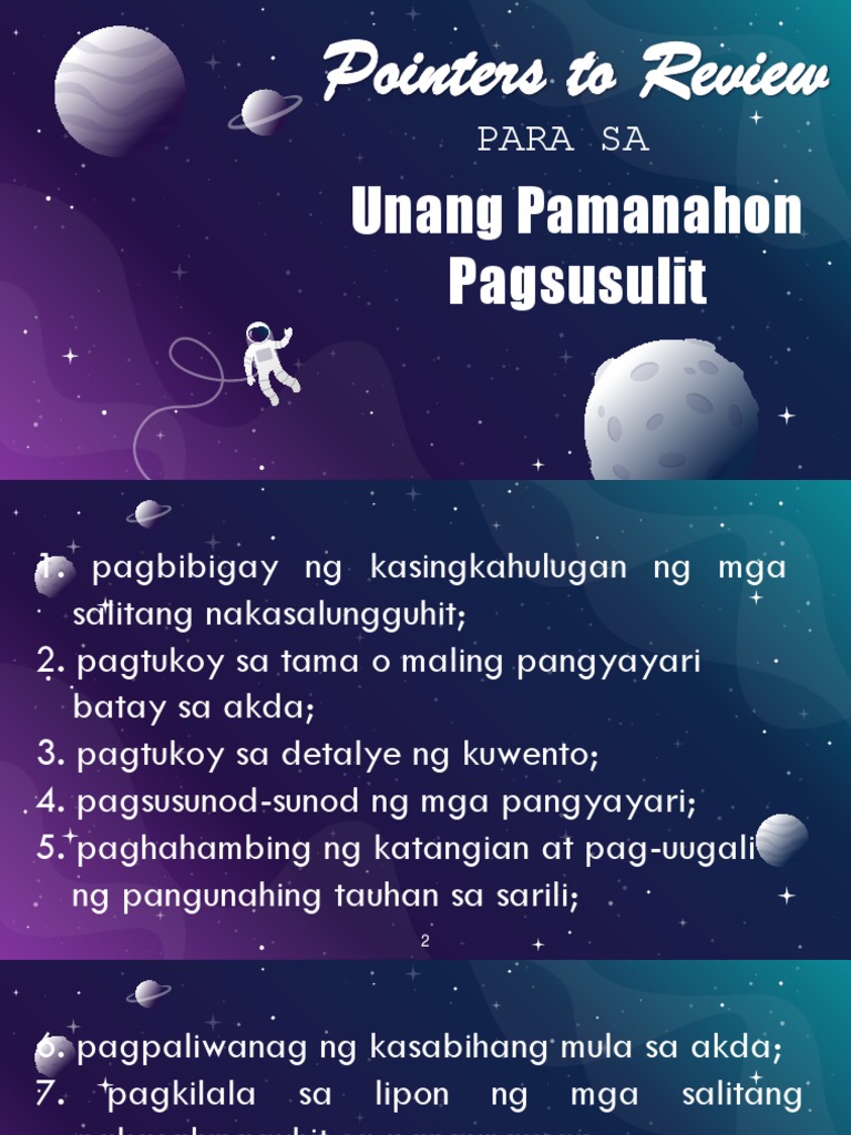 1ST Term Exam Pointers To Review | PDF