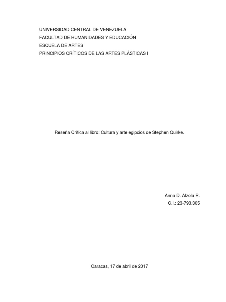 Reseña Stephen Quirke PDF | PDF | Museo | Egipto