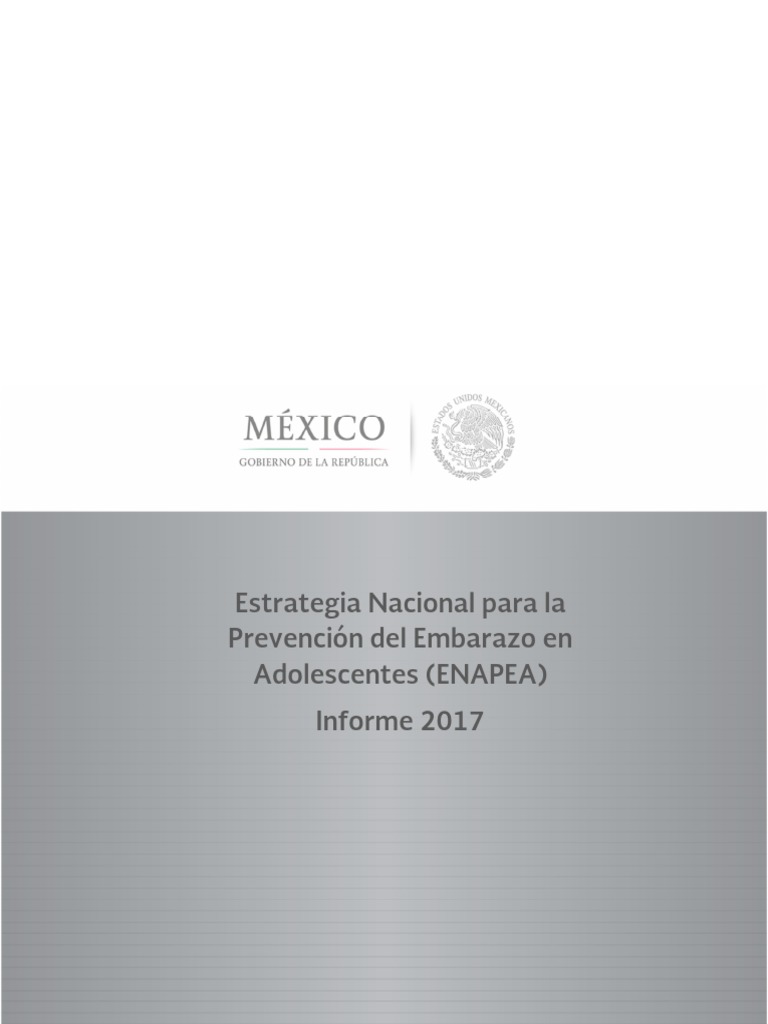 ENAPEA 2017 Informe | PDF | Unicef | Embarazo en la adolescencia