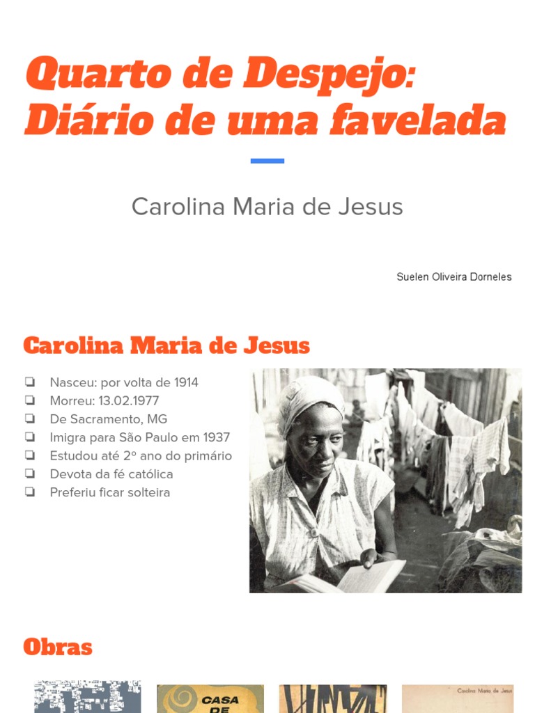 Carolina Maria de Jesus - Quarto de Despejo | PDF
