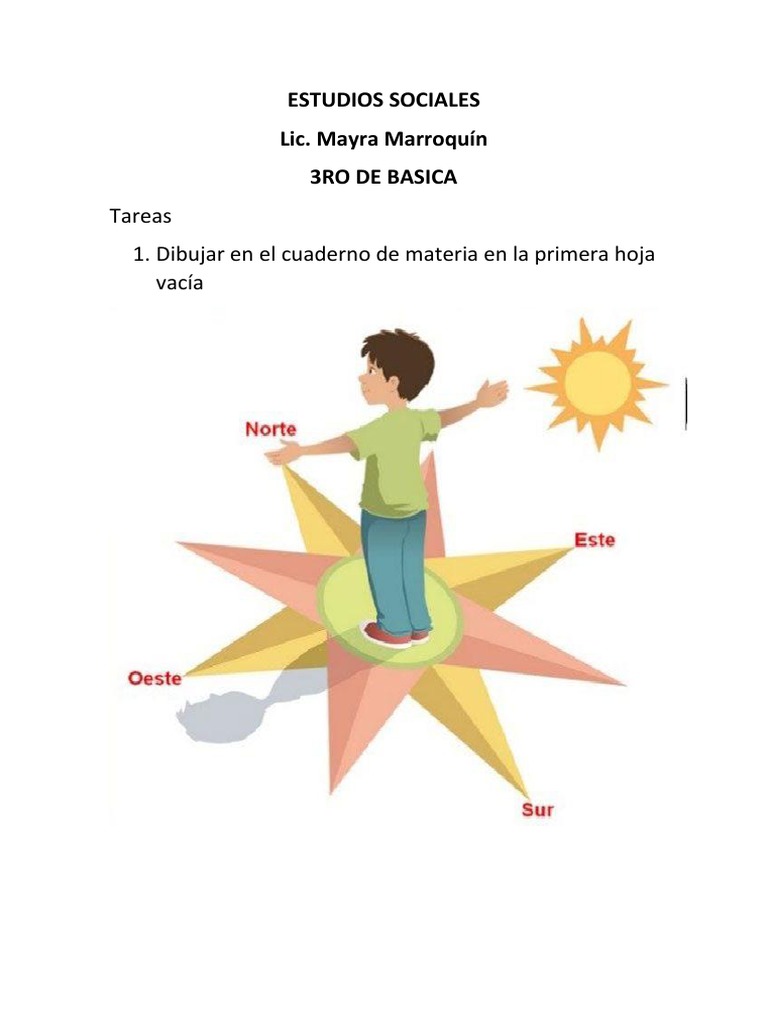 Estudios Sociales Actividades 3ro | PDF