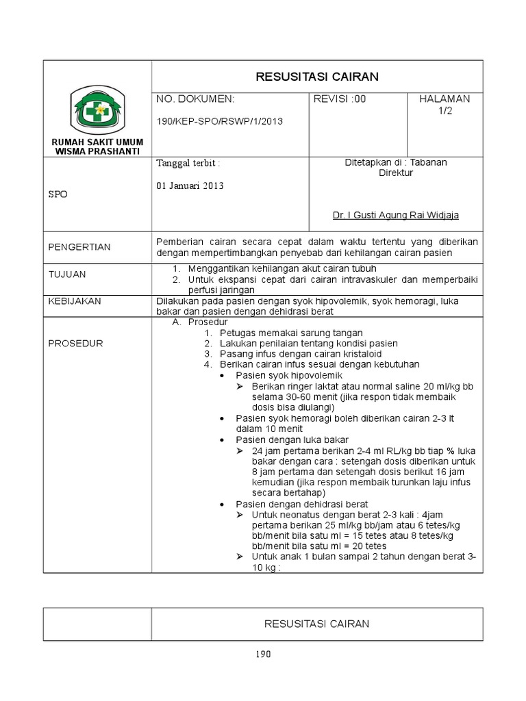Resusitasi Cairan | PDF