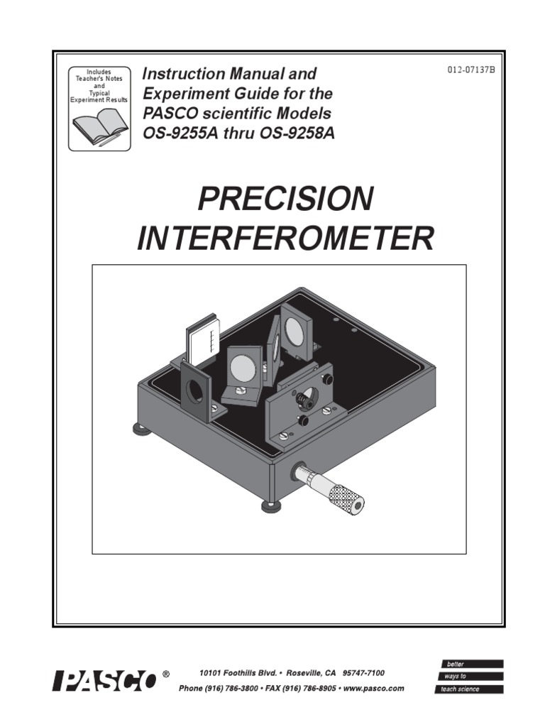 2a Precision Interferometer Experiment 1 Download Free Pdf
