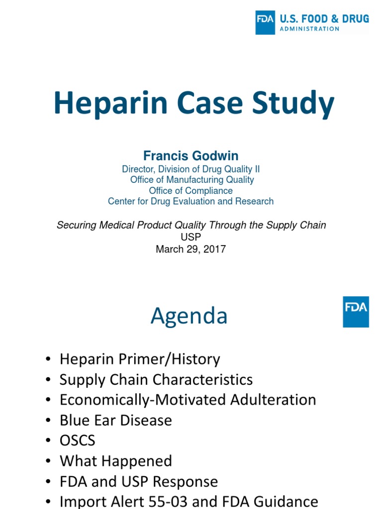 GMP Heparin Case Study PDF | PDF | Food And Drug Administration | Petroleum