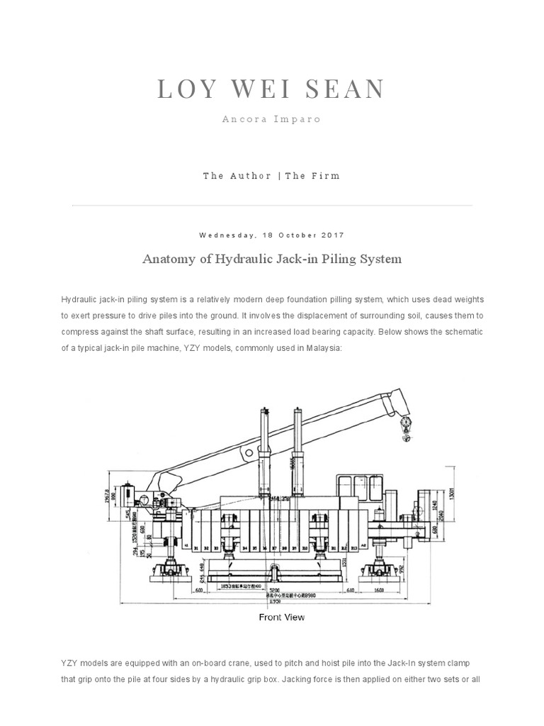 Anatomy of Hydraulic Jack-In Piling System | PDF | Deep Foundation ...