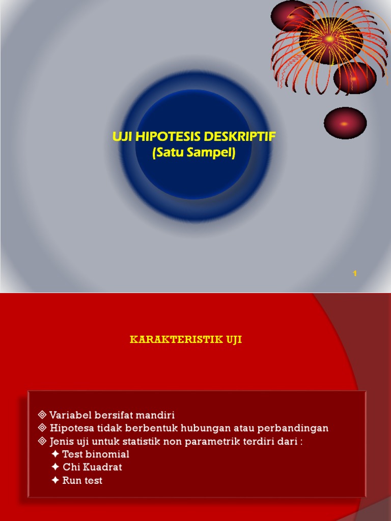 1.uji Hipotesis Deskriptif | PDF