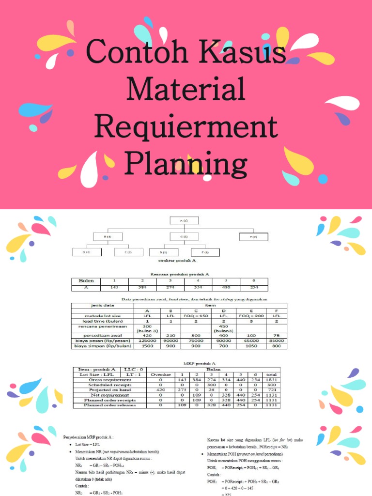Contoh Kasus MRP | PDF