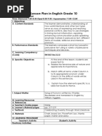 Lesson Plan in English 10 Structures of Modification | PDF | Adverb ...