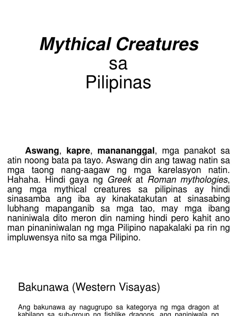 Mythical Creatures | PDF