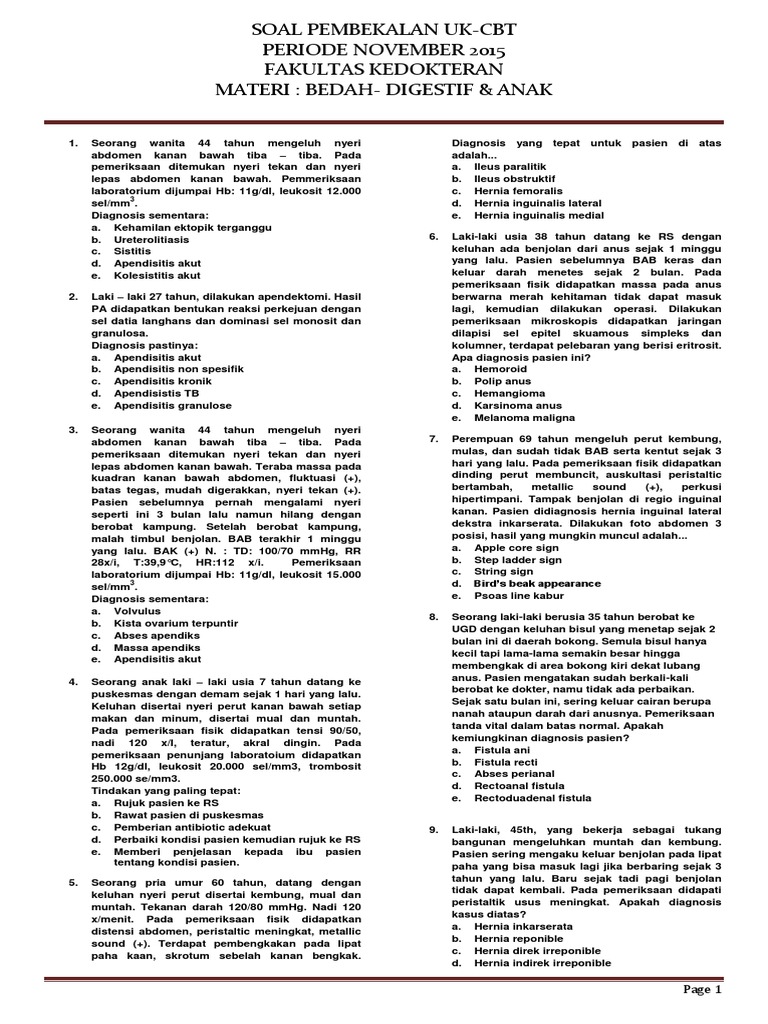 Bedah-Digestif & Anak UNPRI | PDF