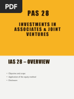Summary of Pas 28 Investments in Associates and Joint Ventures | PDF ...