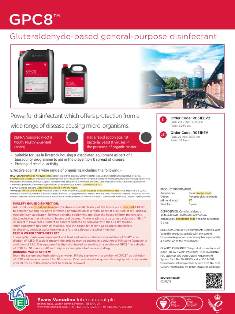 GPC8 Is | PDF | Disinfectant | Surfactant