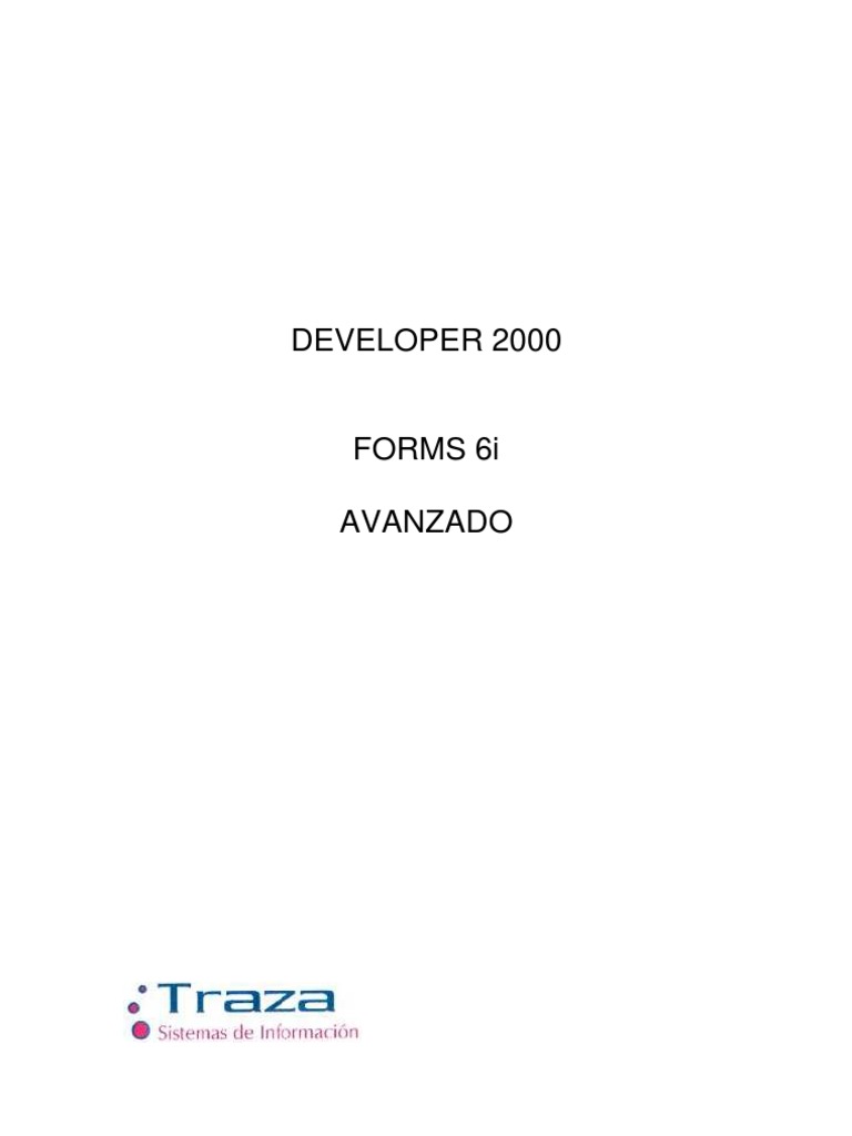 Forms 6i Avanzado | PDF | Biblioteca (informática) | Objeto (informática)