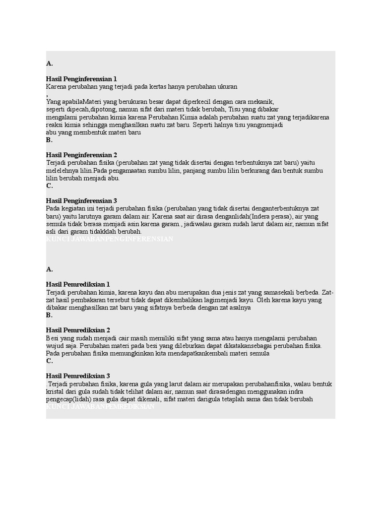 Jawaban Lks | PDF | Ilmu Sosial | Sains & Matematika