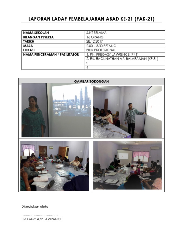 Laporan Ladap Pak21 - 2018 | PDF